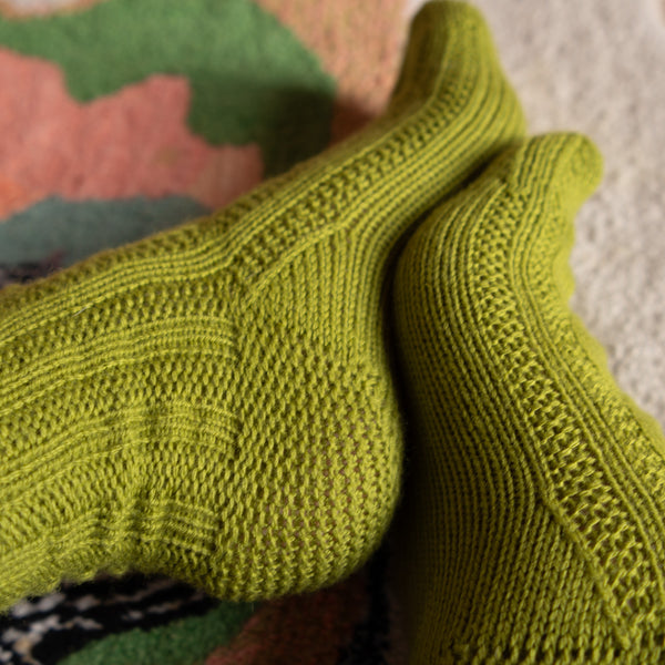 Billowing Braid Socks - Westknits