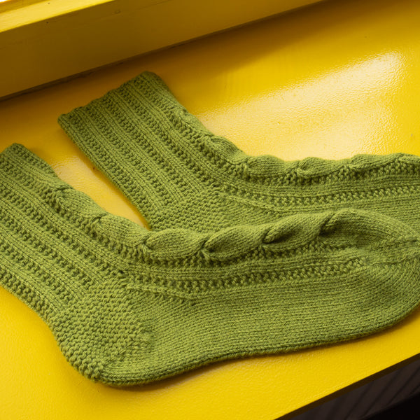 Billowing Braid Socks - Westknits