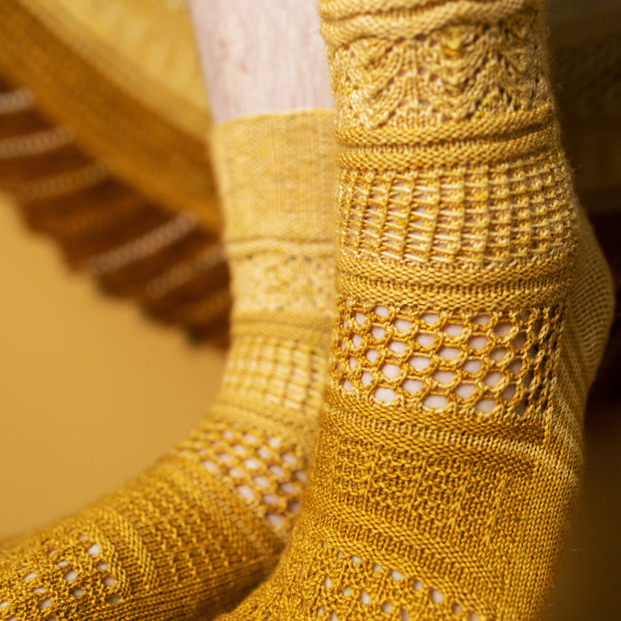 Glittering Snowscape Socks - Westknits