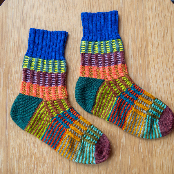 Painting Columns Socks - Westknits