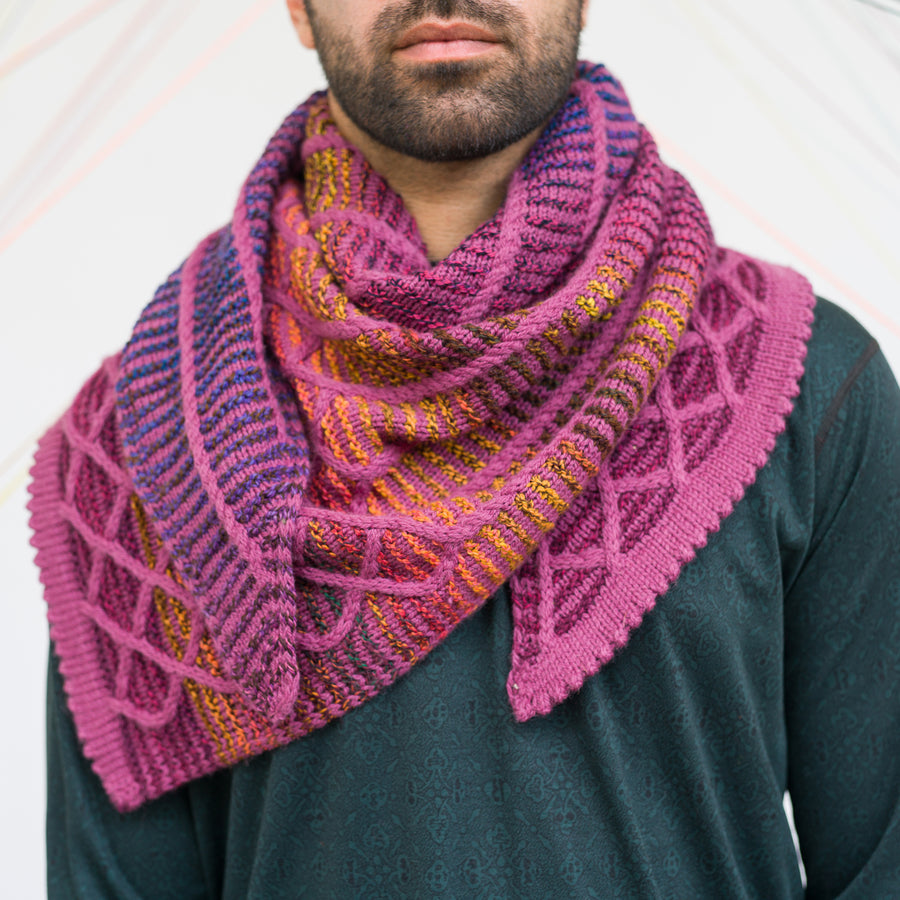 Spiraling Cables Triangle - Westknits